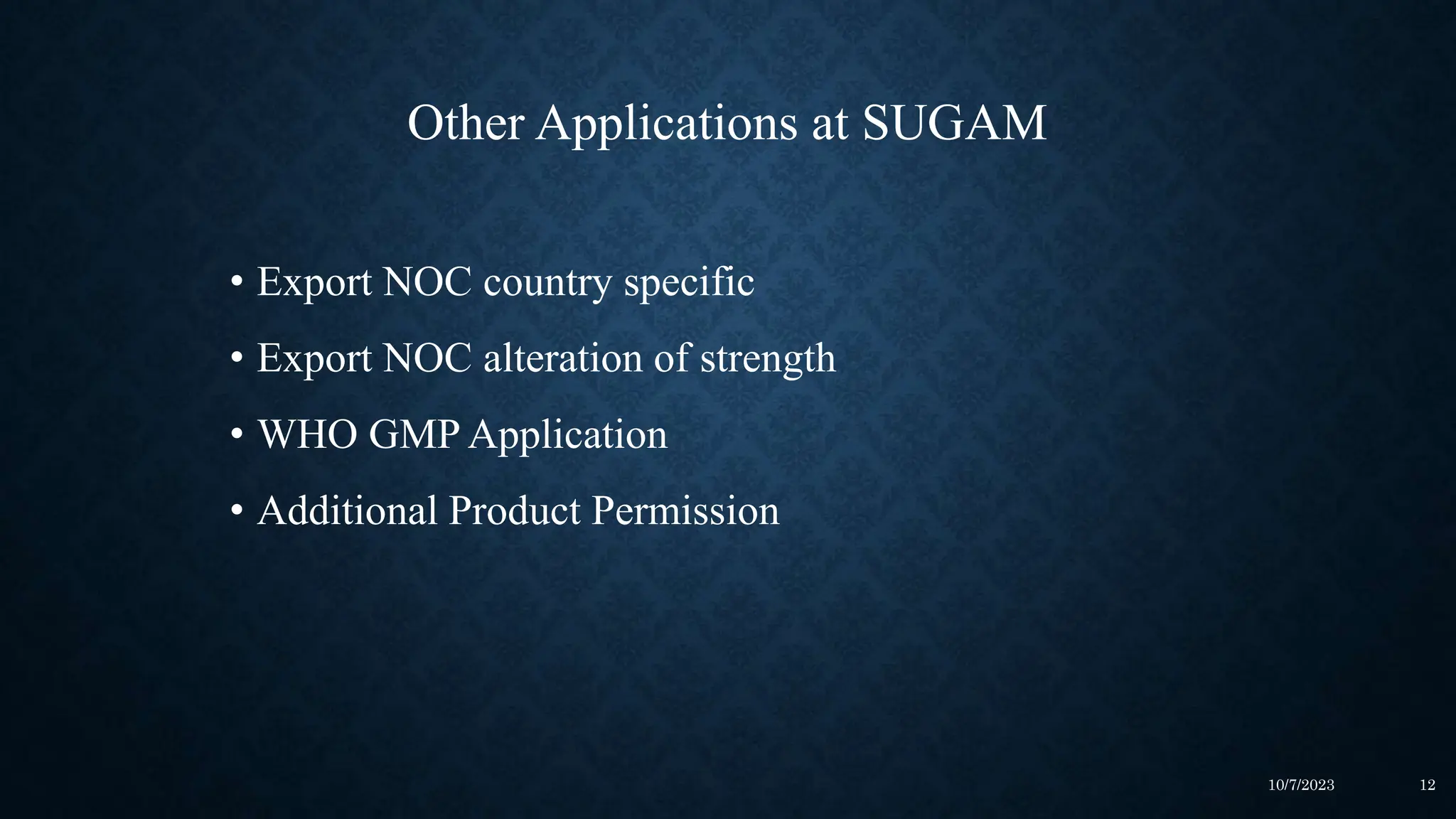 DCGI Applications and Submissions at SUGAM Portal.pptx