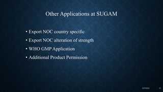 DCGI Applications and Submissions at SUGAM Portal.pptx