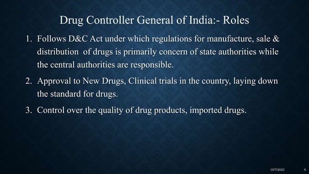 DCGI Applications and Submissions at SUGAM Portal.pptx | Pharmaceutical ...
