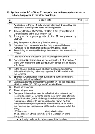 DCGI prescreening new drug applications | PDF