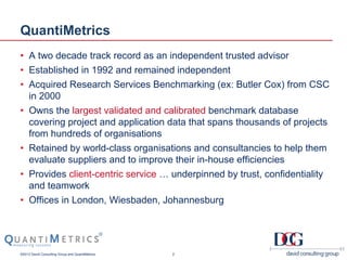 Benchmarking As a Tool for Optimising Software Development Performance | PPT