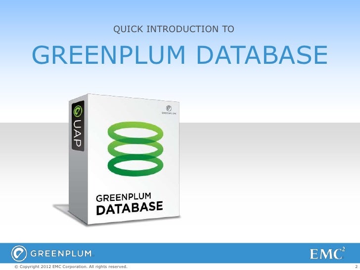 Hadoop & Greenplum: Why Do Such a Thing?