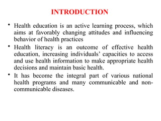 dc health education for healthcare professionals | PPTX
