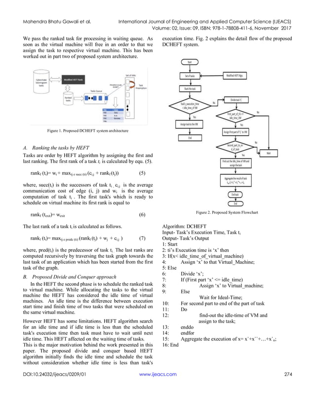 Dcheft Approach For Task Scheduling To Efficient Resource Allocation In Cloud Computing Pdf