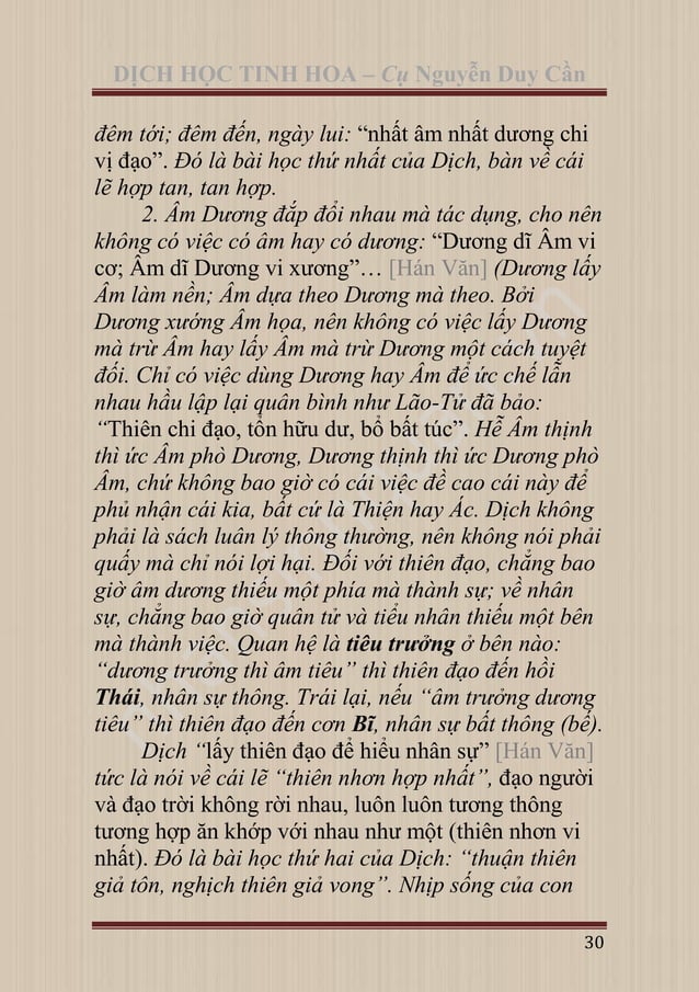 DỊCH HỌC TINH HOA NGUYỄN DUY CẦN | PDF