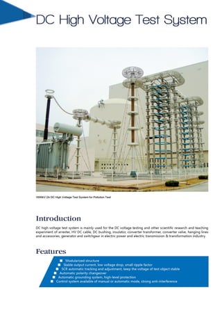 DC High Voltage Test System | PDF | Science