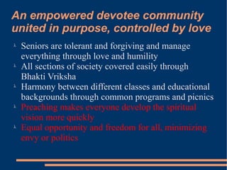 DEVOTEE CARE IN BHAKTI VRIKSA | PPT