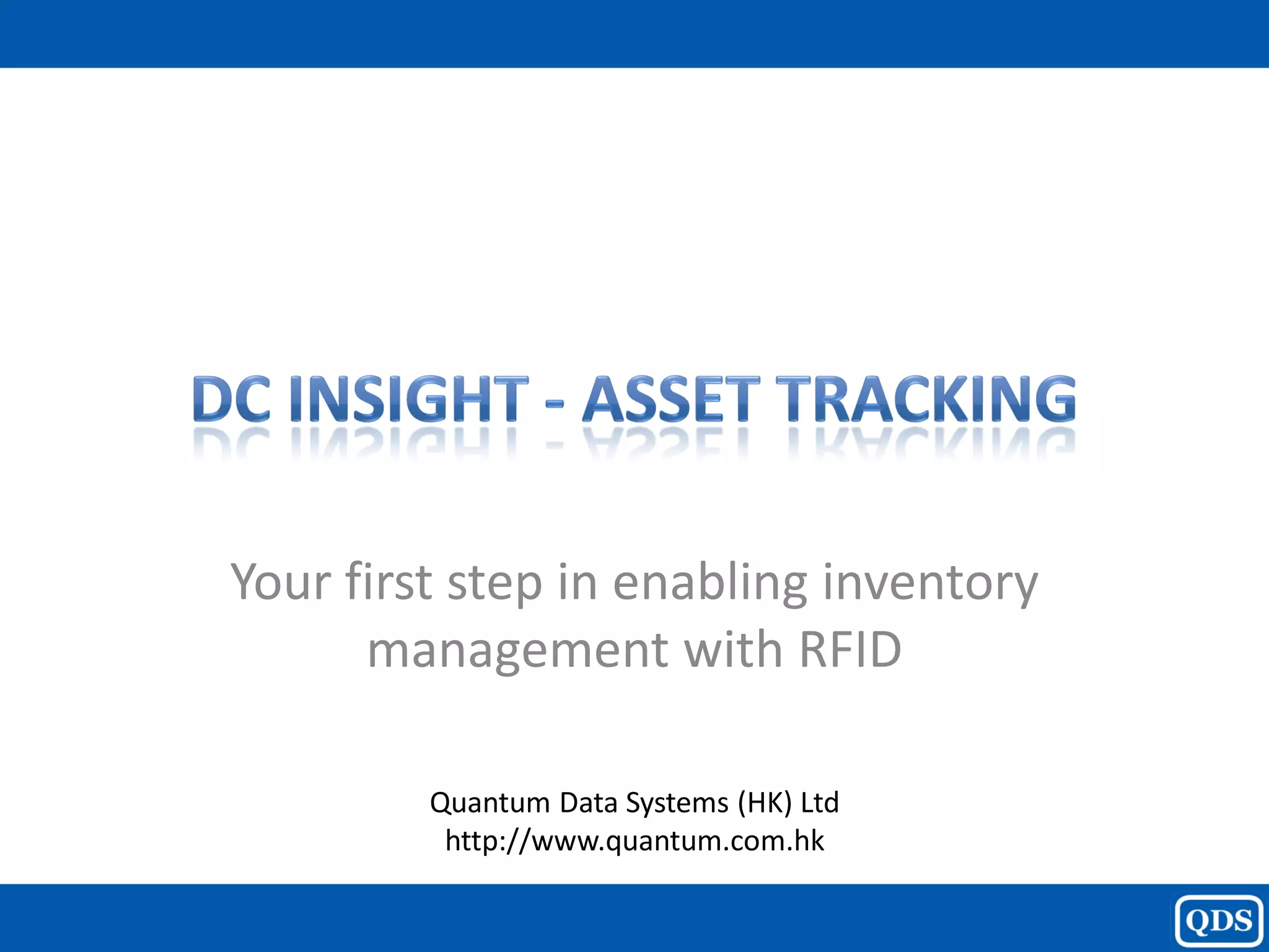 DC Insight - Asset Tracking Solution Overview | PPT