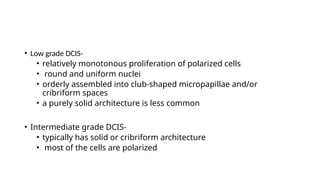 Ductal carcinoma in situ of breast - classification and management | PPT
