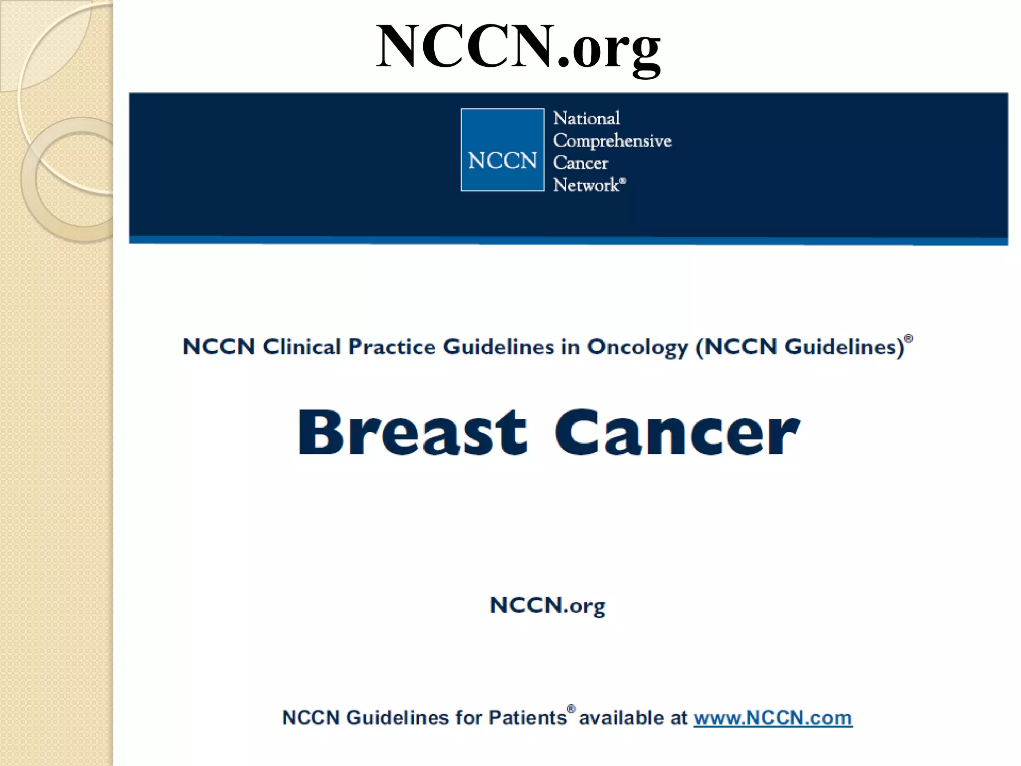 DCIS Breast Cancer | PPTX