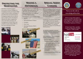 Defense Criminal Investigative Service Brochure | PDF