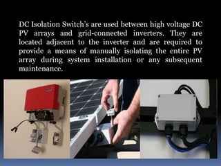 DC Isolation Switch | PPTX