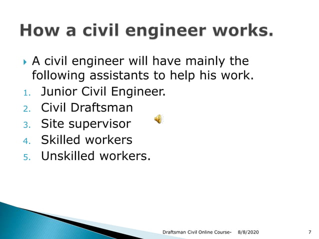 Draftsman Civil Classes Online | PPTX | Drawing and Sketching | Arts ...