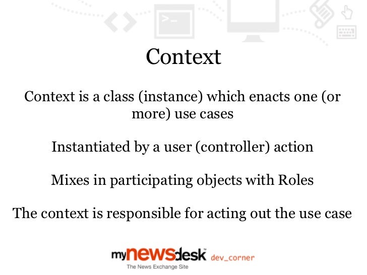 Data Context Interaction - What is it good for? Data Context Interaction - What is it good for?