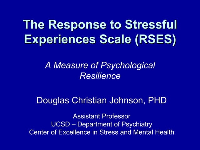 Marine Corps COSC_Resilience Scale 2008 | PPT
