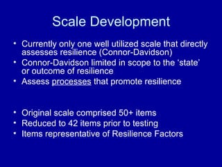 Marine Corps COSC_Resilience Scale 2008 | PPT