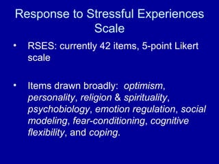 Marine Corps COSC_Resilience Scale 2008 | PPT