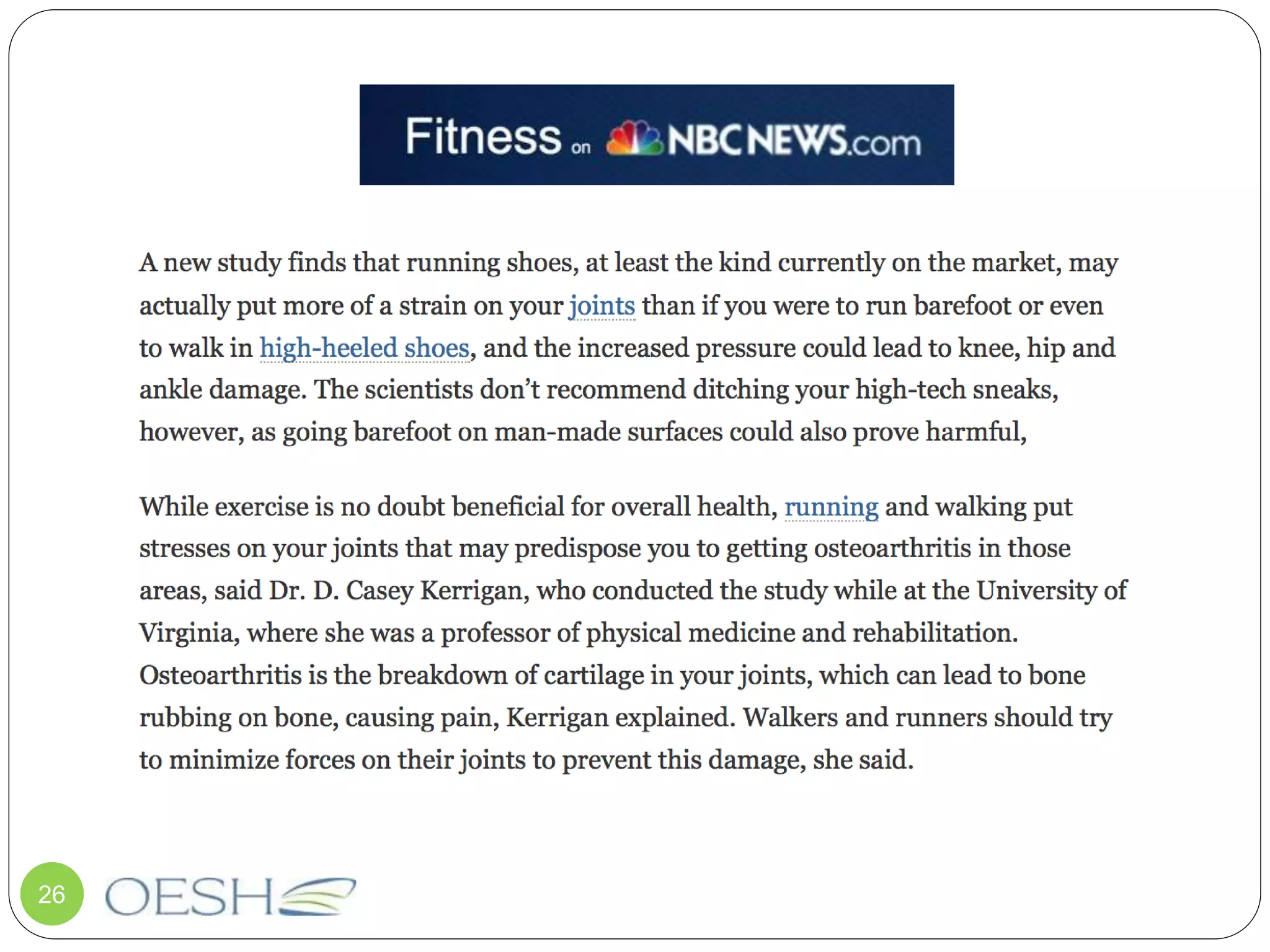Healthy Shoe Design - How shoes affect joints | PPTX