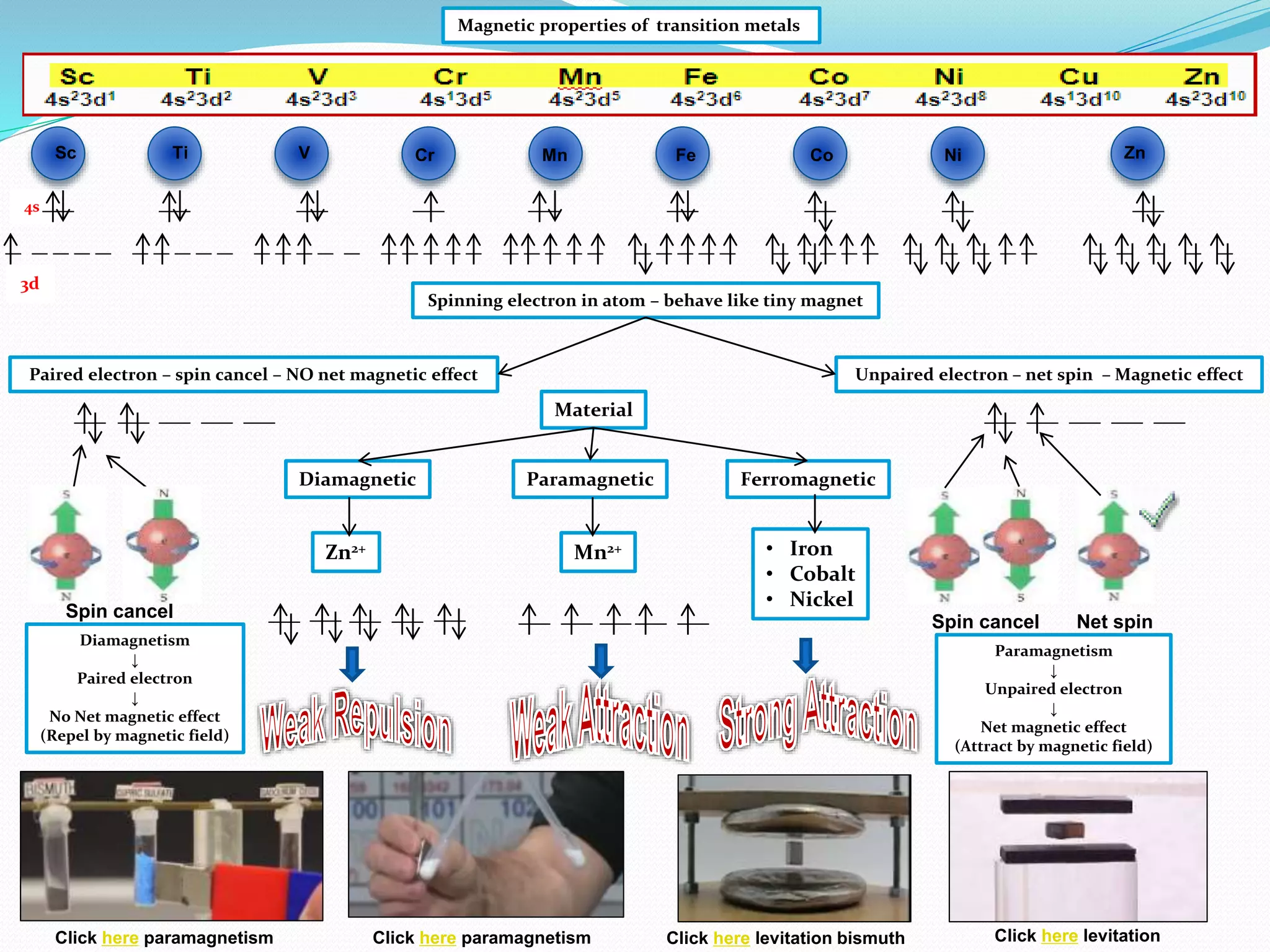 IB Chemistry on Properties of Transition Metal and Magnetism | PPTX