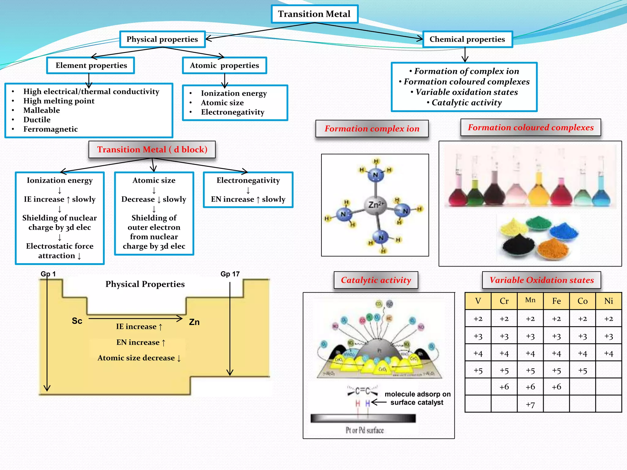 IB Chemistry on Properties of Transition Metal and Magnetism | PPTX