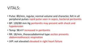 DCLD WITH ASCITIS case presentation Abdomen case | PPTX