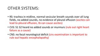 DCLD WITH ASCITIS case presentation Abdomen case | PPTX