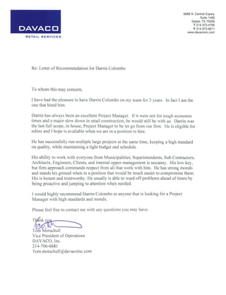 Dc letters of recommendation | PDF