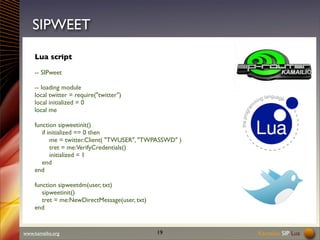 Kamailio - SIP Routing in Lua | PDF