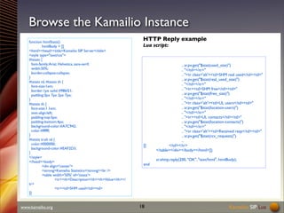 Kamailio - Unifying SIP and Web Worlds with Lua | PDF | Internet | Computing