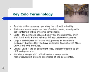 Understanding And Evaluating Colocation Data Centers | PPT