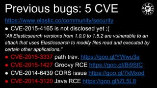 Defcon Moscow #9 - Ivan Novikov "ElasticSearch is secure?" | PPTX