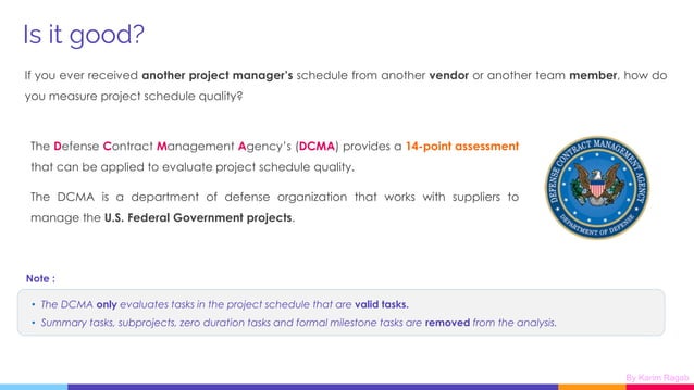DCMA 14 Point Assessment by Karim Ragab.pdf
