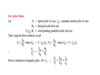 DC Electrical Machine Modeling and speed control | PPTX