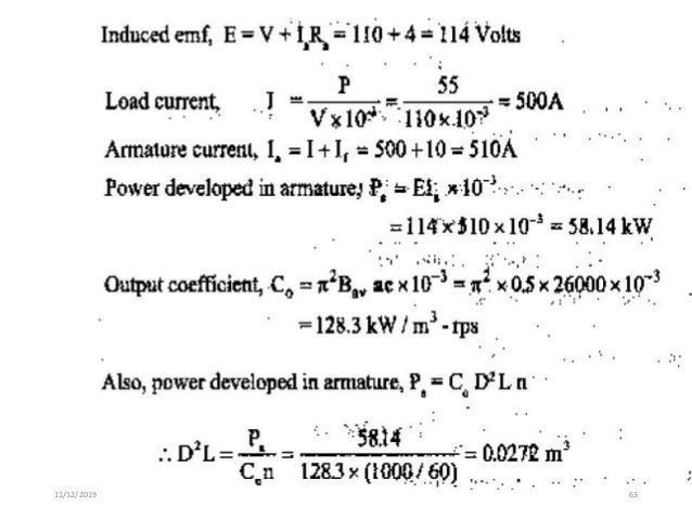 Unit II Design of Electrical Machines Unit II Design of Electrical Machines