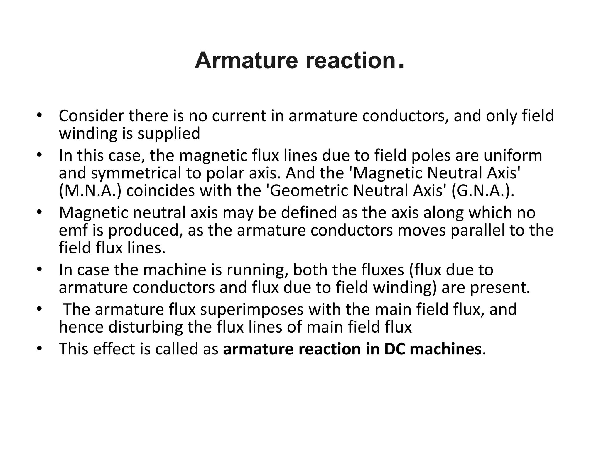 DC machine, construction and armature reaction.pptx