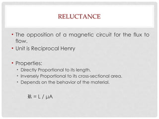 Magnetic Circuits, Introduction to electrical machines | PPT