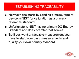 DC Metering and Traceability | PPT