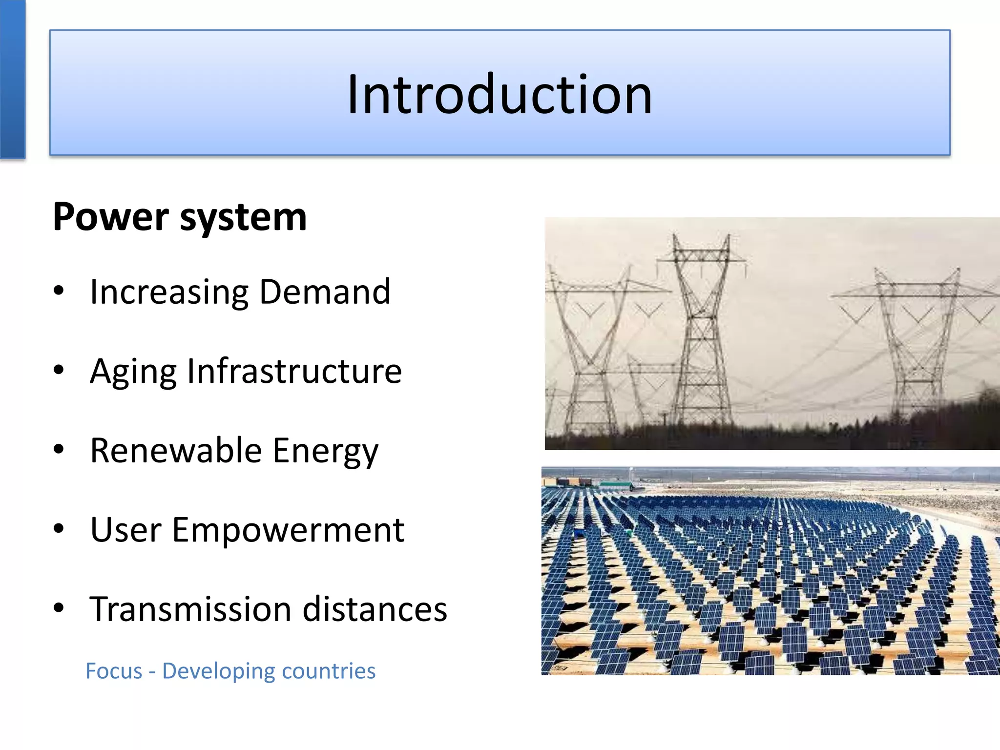 Roof top solar PV connected DC micro grids as smart grids | PPTX