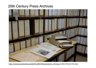 Linking the 20th century paper history to the sum of all knowledge | PPT