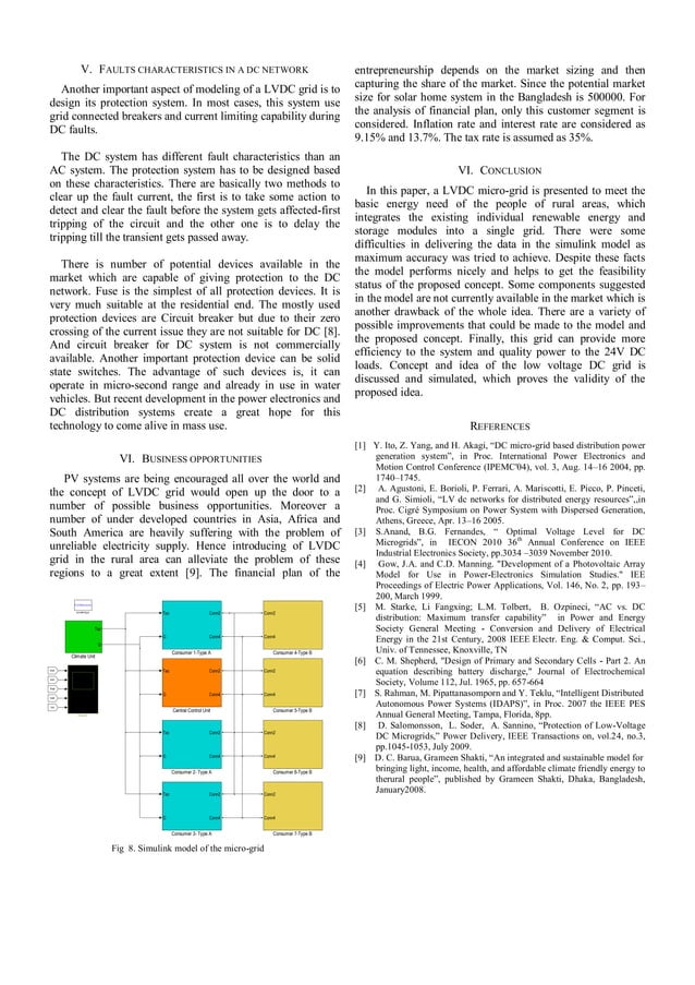 Dc Micro Grid With Distributed Generation For Rural Electrification Pdf