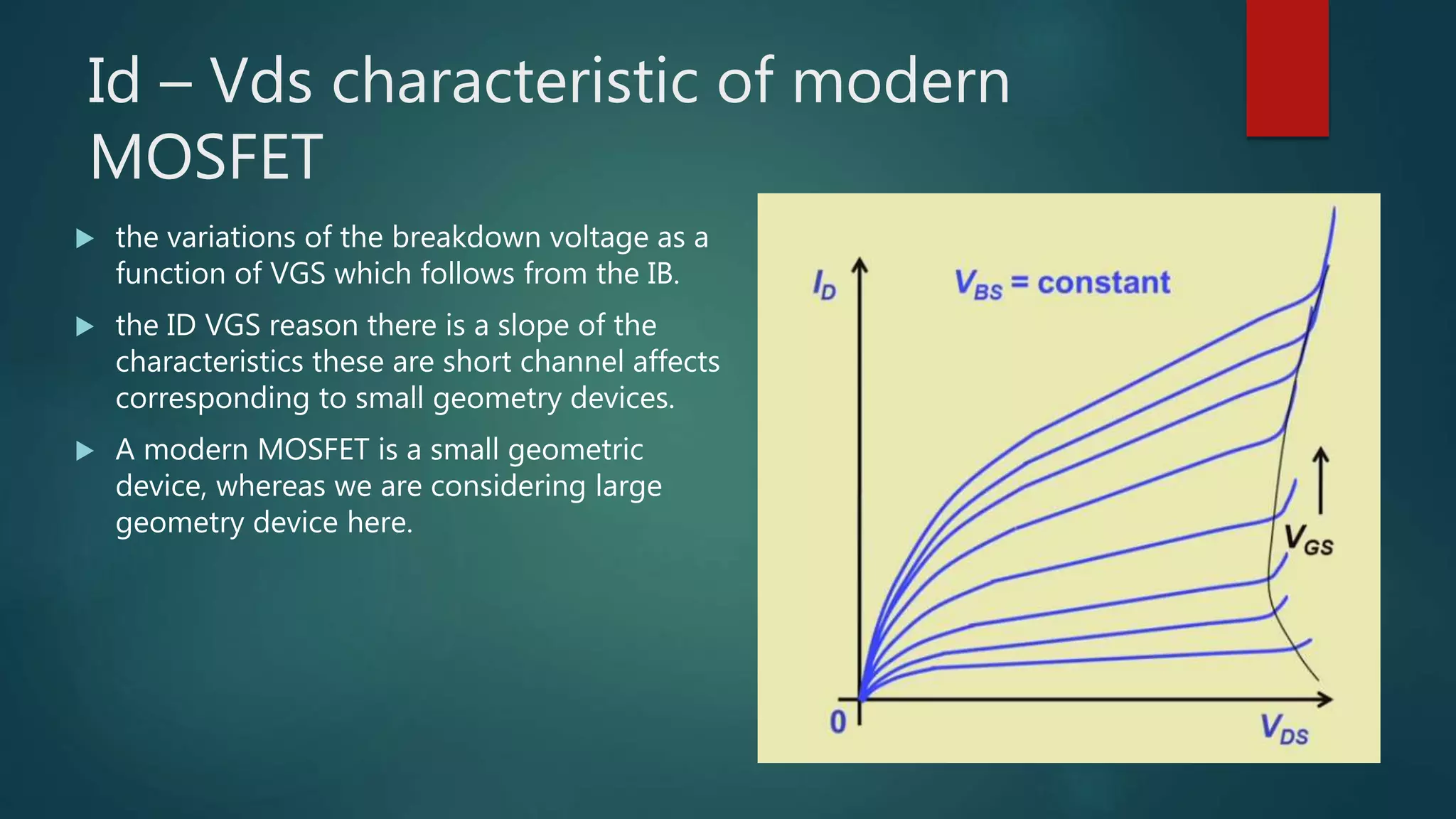 Dc model of a large uniformly doped bulk MOSFET - lecture 46 | PPTX