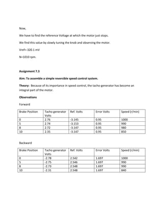 EEP301: Dc modular servo motor | DOCX