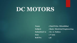 DC MOTER pritu.pdf