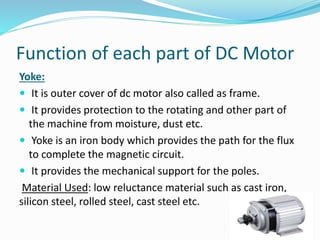 Dc motor | PPTX