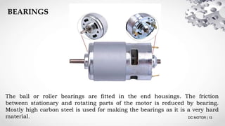 Working,construction,History Types and Applications of DC motors | PPT