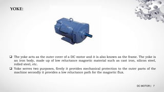 Working,construction,History Types and Applications of DC motors | PPTX