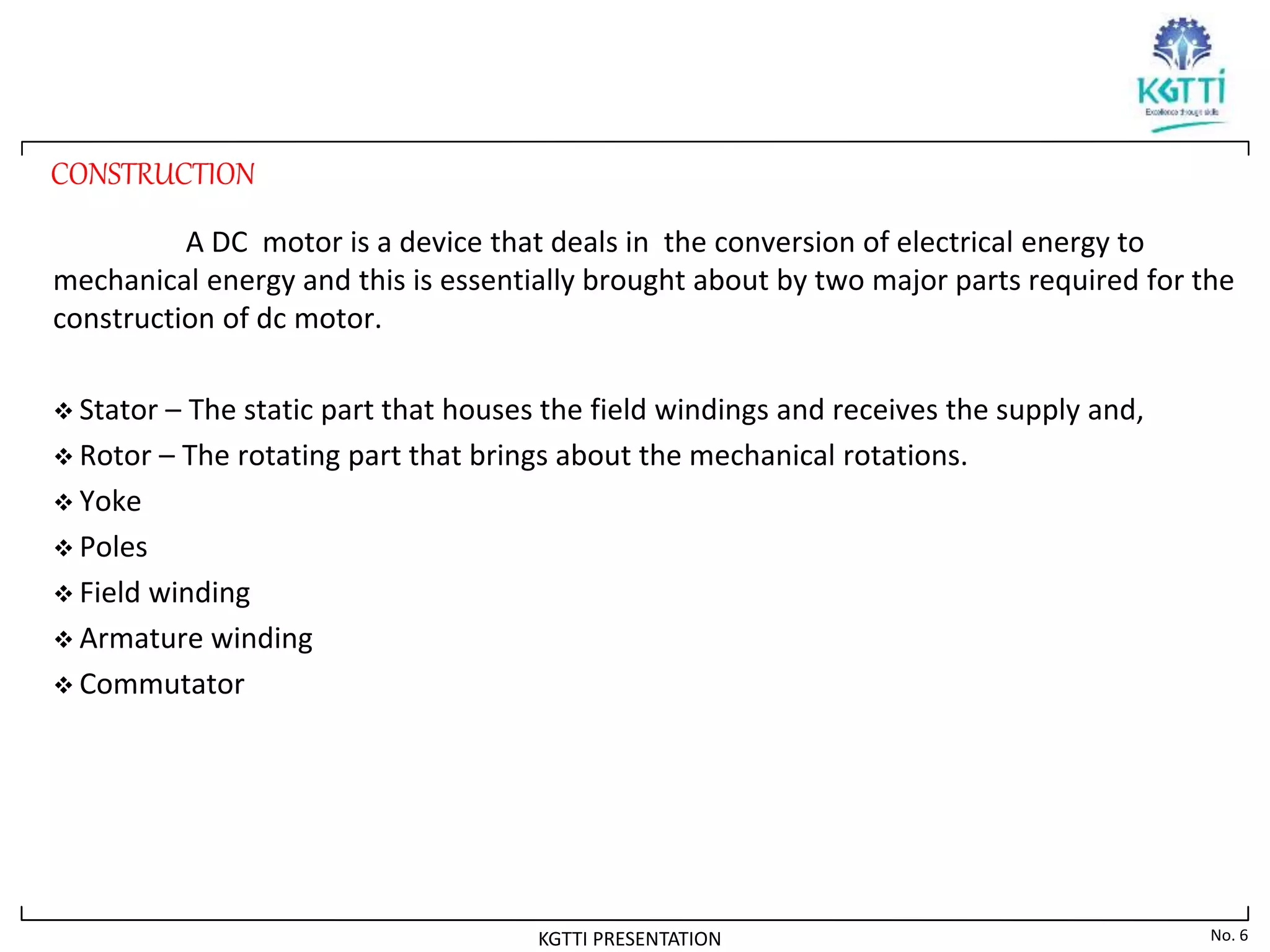 Dc motor | PPT