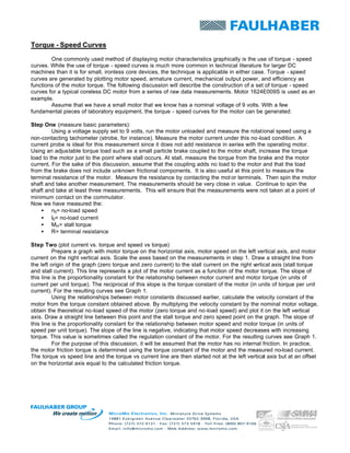 Dc motor calculations | PDF