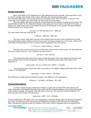 Dc motor calculations | PDF