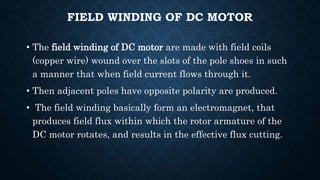 Dc motor construction | PPTX
